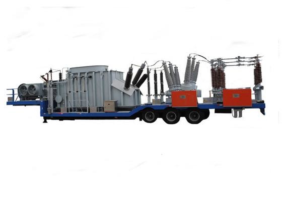 132kv Prefabricated Mobile Vehicle Mounted semi-trailer Transformer ...